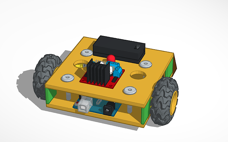3d Design Sumo Bot02 Tinkercad