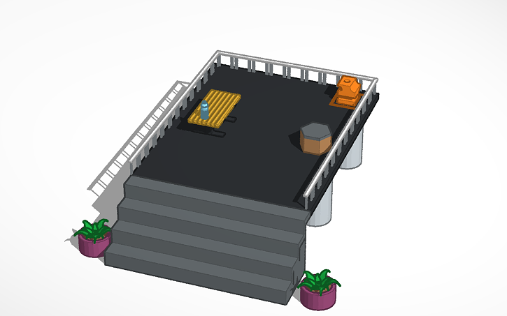 3D design Terraza - Tinkercad