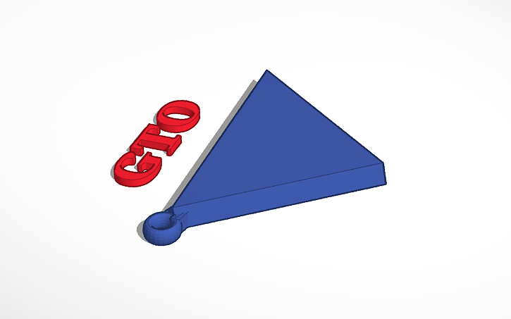 3D design pontiac GTO keychain - Tinkercad