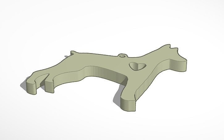 3d Design Собака Tinkercad