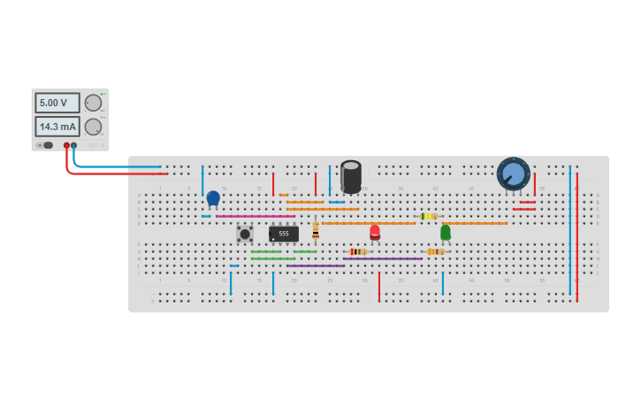Circuit design Kitchen Timer Project - Tinkercad