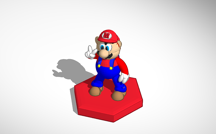 3D design Mario Figure | Tinkercad