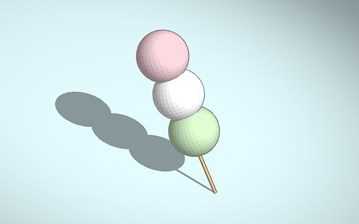 3d Design Dango Tinkercad