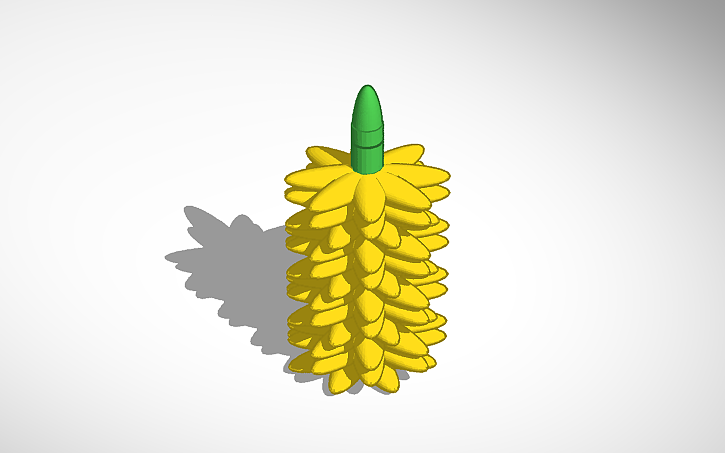 3D design banana - Tinkercad