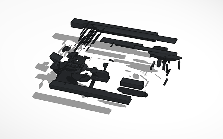 3D design 권총 - Tinkercad