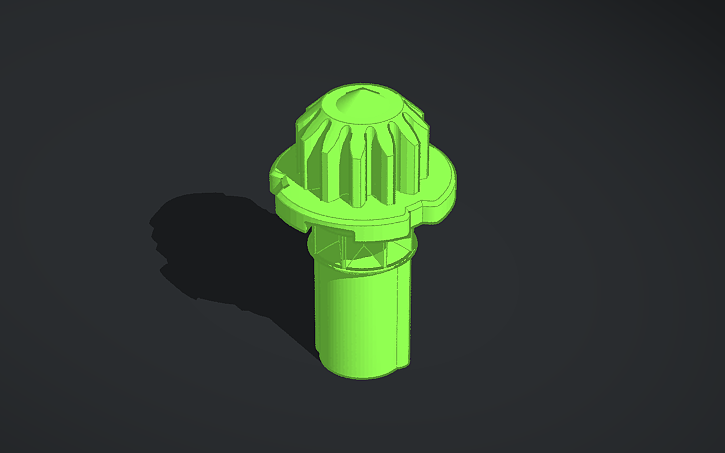 3D design Beyblade X bit: Under Needle - Tinkercad