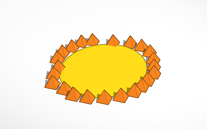 3D design the sun - Tinkercad