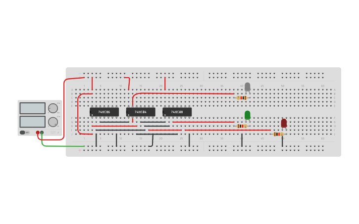 Circuit Design 19it122 2 Bit Comparator Tinkercad