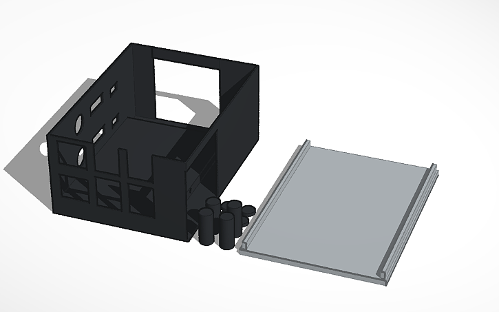3D design Raspberry Pi Cluster Case. - Tinkercad