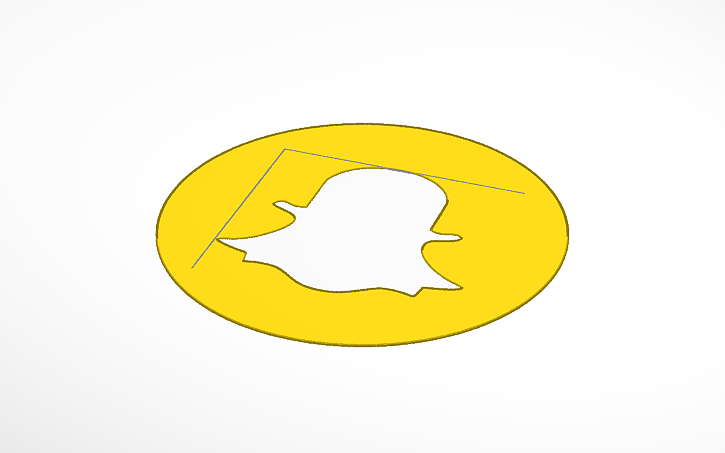3D design SNAPCHAT LOGO | Tinkercad
