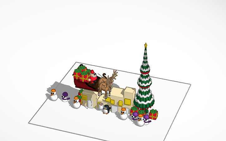 3D design Santa's workshop - Tinkercad