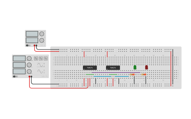 Circuit Design B419052 2 Bit Asynchronous Counter Using D Tinkercad