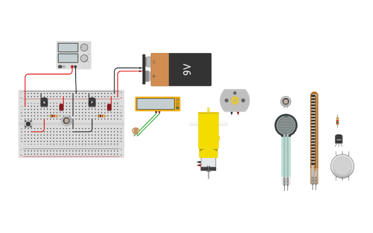 Circuit Design Transistor Tinkercad