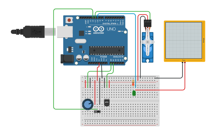 Circuit Design Arduino With Sensors And Actuators Tinkercad