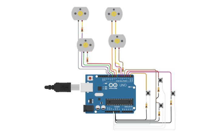 Circuit design atividade_motores - Tinkercad
