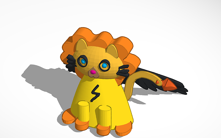 3D design lion | Tinkercad