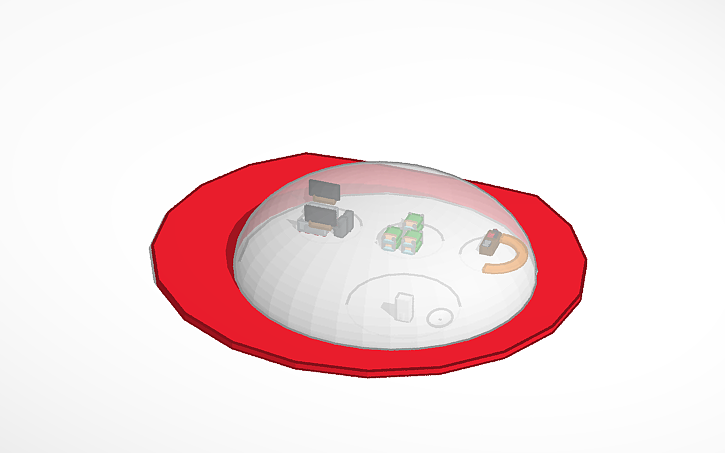 3D design Mars base - Tinkercad