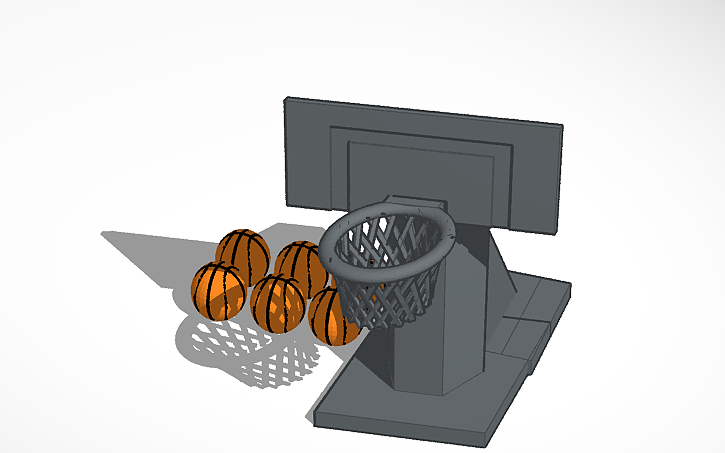 3D design Basketball hoop - Tinkercad