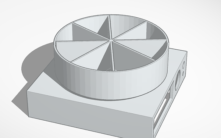 3D design pill dispenser - Tinkercad