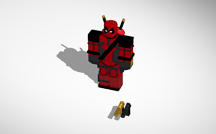 3D design deadpool - Tinkercad