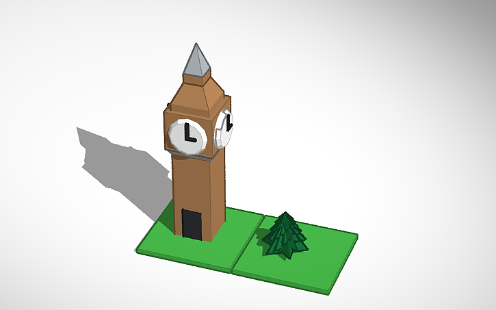 3D design Big Ben - Tinkercad
