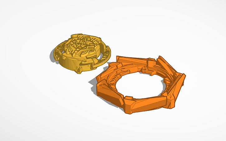 3D design Beyblade Burst Quadstrike: Seering Sphinx | Tinkercad