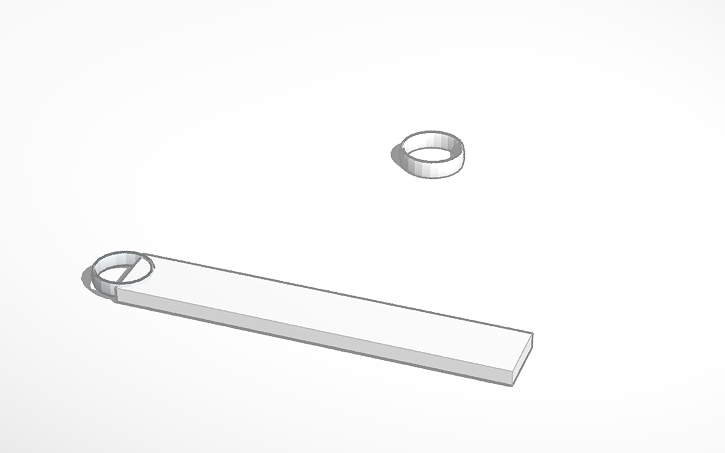 3d Design Key Chain Tinkercad