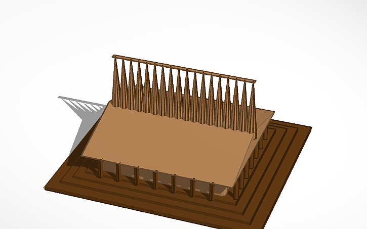 3D design Scribble maze temple | Tinkercad