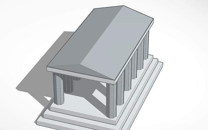 3D design monumento Minerba - Tinkercad