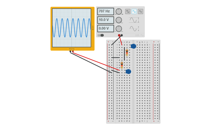 Circuit design Mid-range Filter | Tinkercad Circuit design Mid-range Filter | Tinkercad