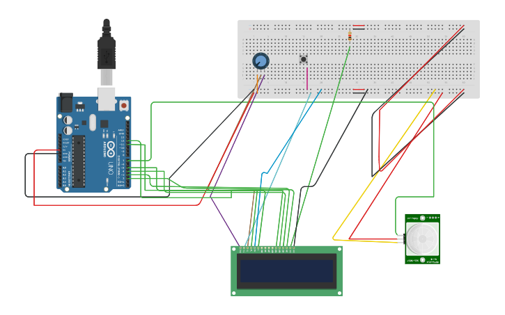 Circuit design sensor pir - Tinkercad