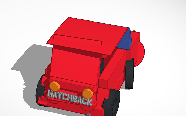 3D design Hatchback-red | Tinkercad