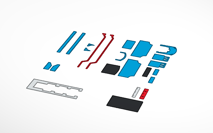 3D design Gordon Parts Template G1 - Tinkercad