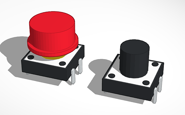 3d Design 12 Mm Push Button Tinkercad