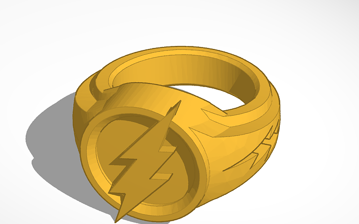 3D design The Flash ring - Tinkercad