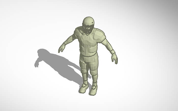 3D design Football Player - Tinkercad