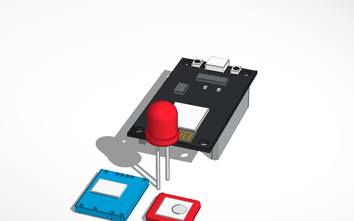 3D design ESP8266 Lolin - Tinkercad 3D design ESP8266 Lolin - Tinkercad