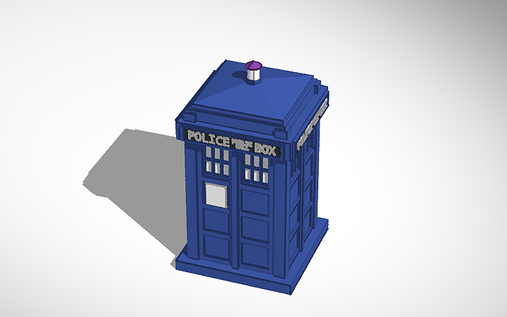 3D design The TARDIS | Tinkercad