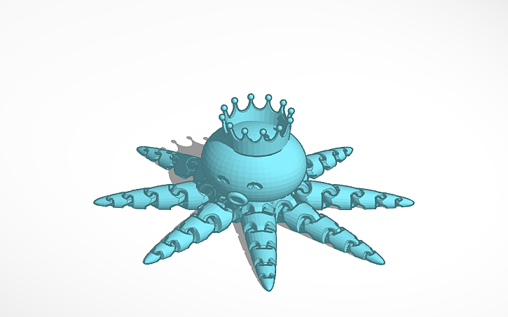 3D design octopus - Tinkercad