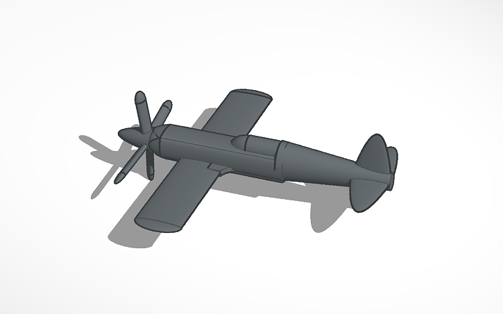 3D design spitfire - Tinkercad