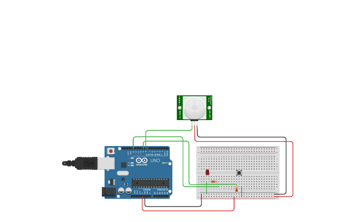 Circuit Design Pir Sensor Tinkercad