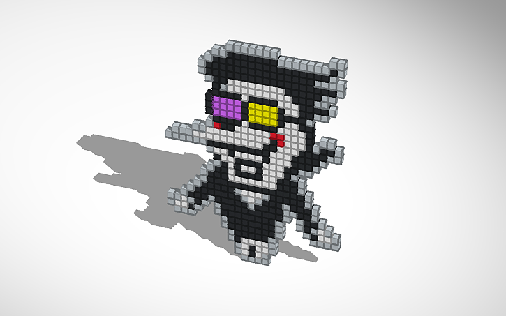 3D design Spamton Pixelart - Tinkercad
