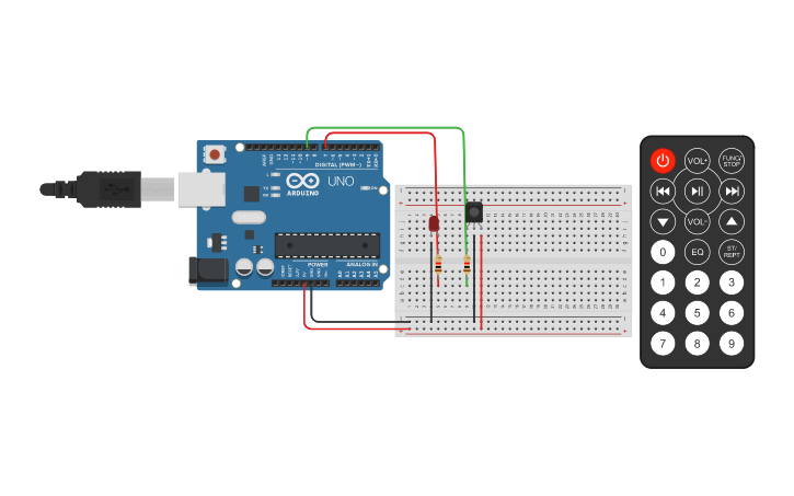 Circuit design codigos de control - Tinkercad
