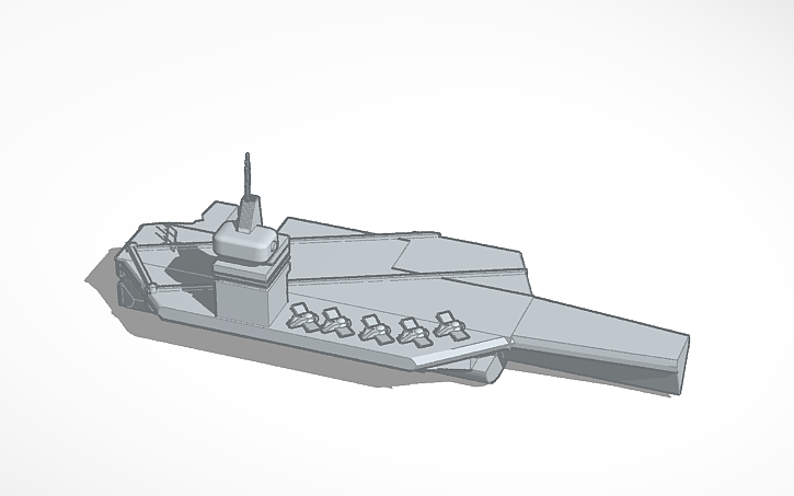 3D design Aircraft Carrier - Tinkercad