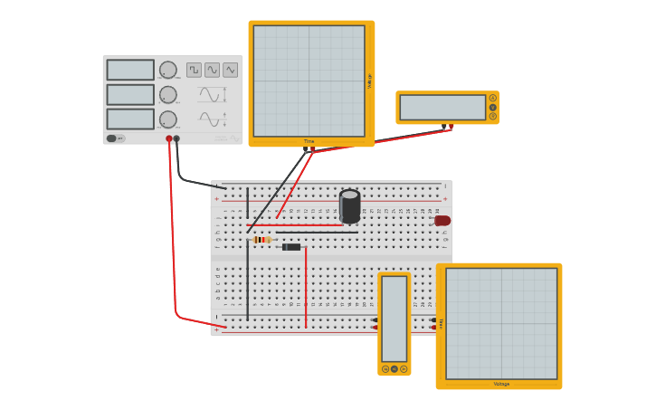 Circuit design PRAKTIKUM PENYEARAH SETENGAH GELOMBANG DENGAN KAPASITOR ...
