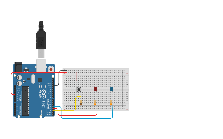 Circuit design %pulldown$ - Tinkercad