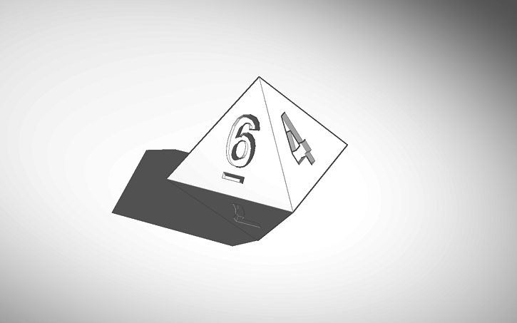 3D design D8 | Tinkercad