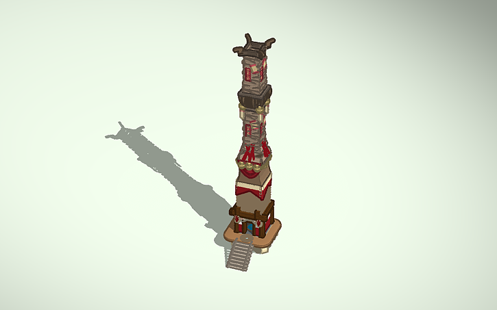 3D design Skyview tower (Colab) - Tinkercad