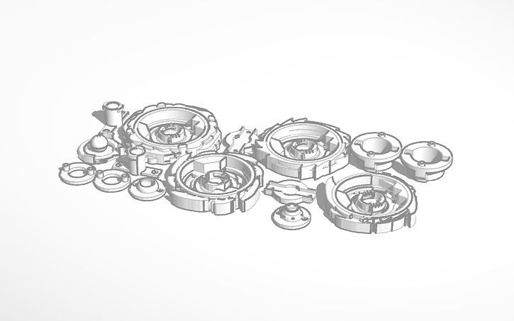 3D design Beyblade Customization Set #1 | Tinkercad