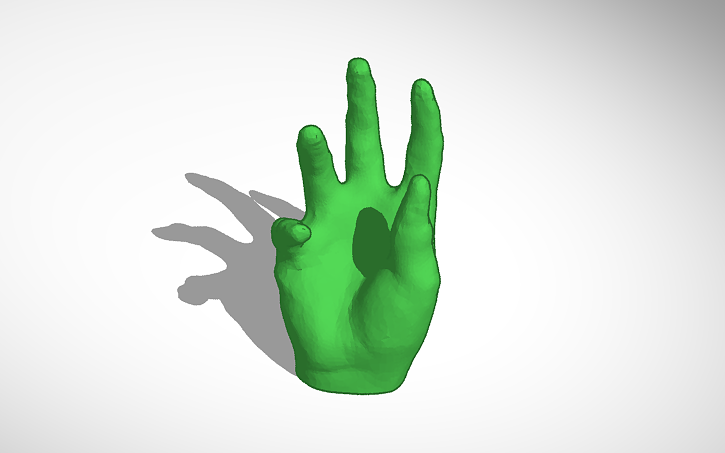 3D design Hand - Tinkercad